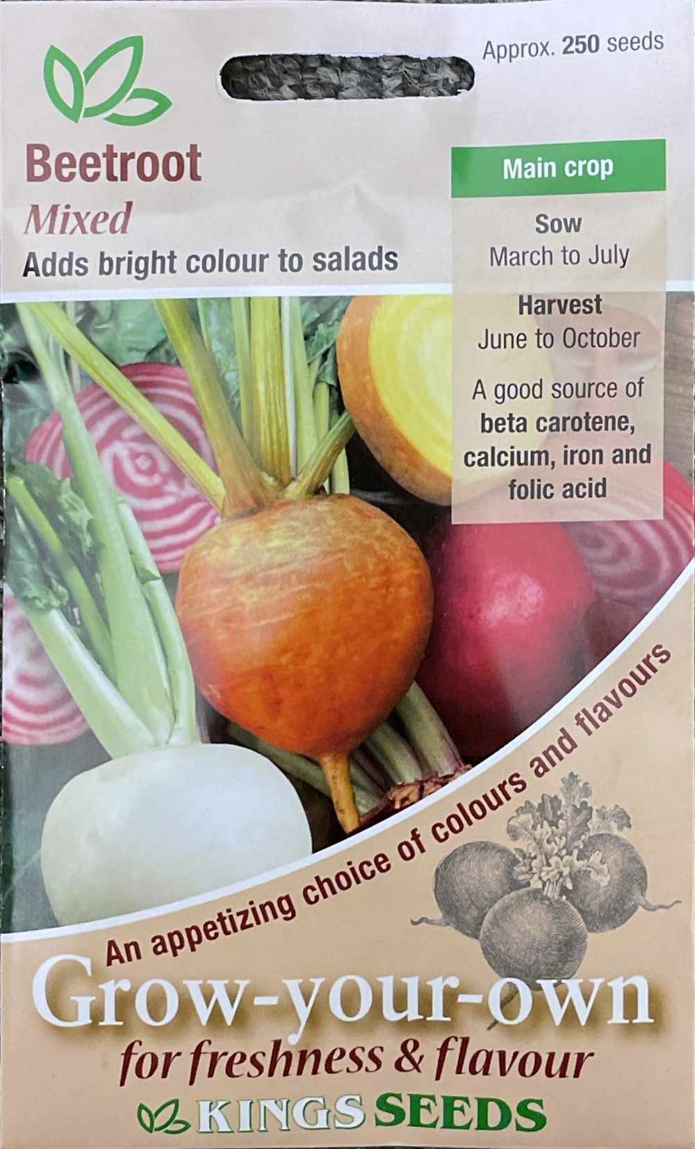 Beetroot Mixed from Shrubland Nurseries in Suffolk